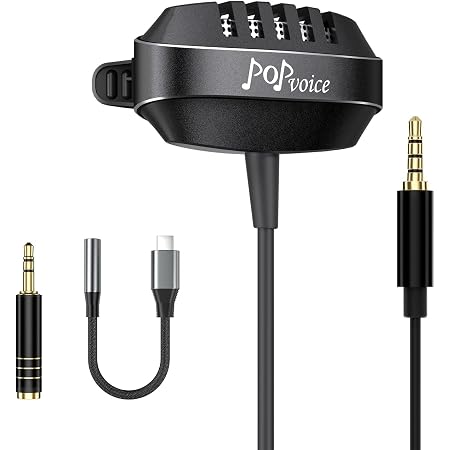 Amazon.com: PoP voice Professional Lavalier Lapel Microphone ...