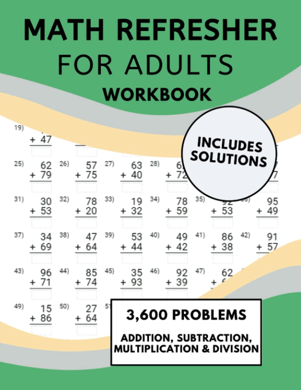 Amazon.com: Math Refresher For Adults Workbook: Basic Math Workbook ...