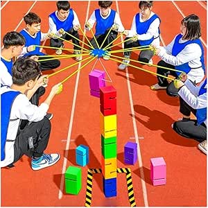 Field Day Games Kits, Block Stacking Teamwork Games, Team Building ...