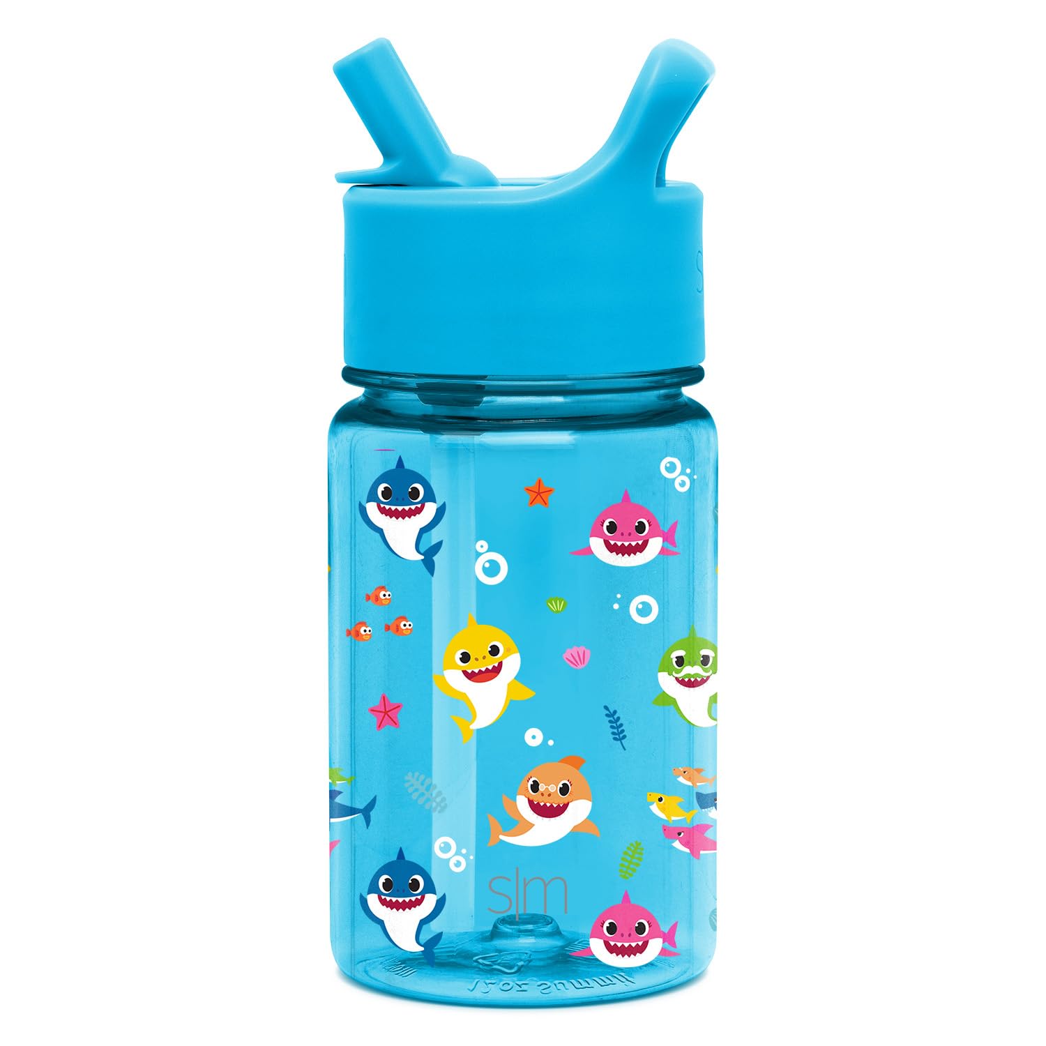 Amazon.com: Simple Modern Baby Shark Kids Water Bottle Plastic BPA-Free ...