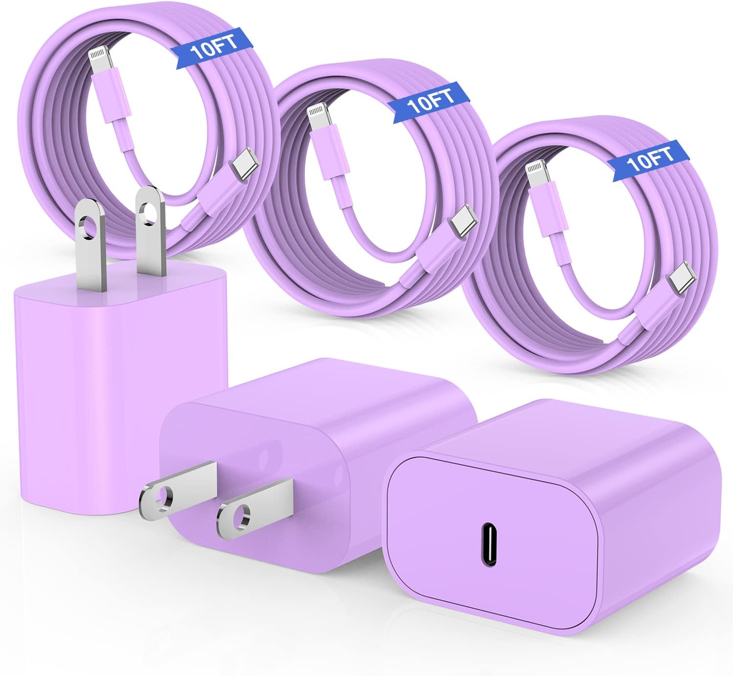 Amazon.com: iPhone 15 Charger Fast Charging iPad Charger 2Pack 20W USB ...