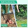 Amazon.com : Garden Hoe, Heavy Duty Trenching Hoes with 72 Inch Long ...