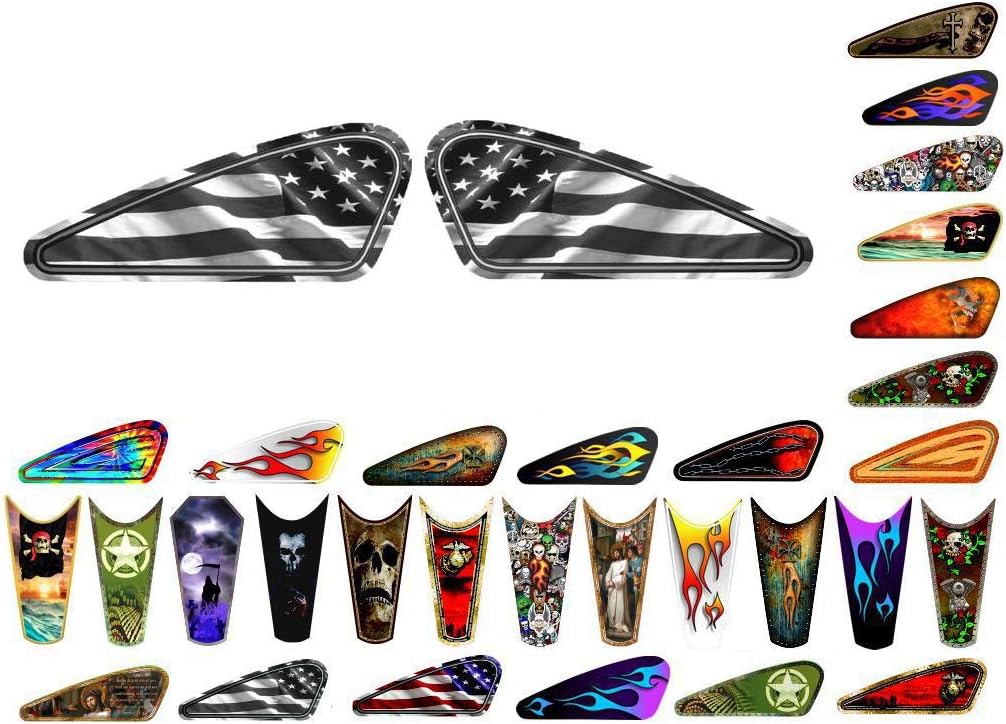 Amazon.com - FGD Motorcycle Flame Set Gas Tank & Fender Decals Stickers ...