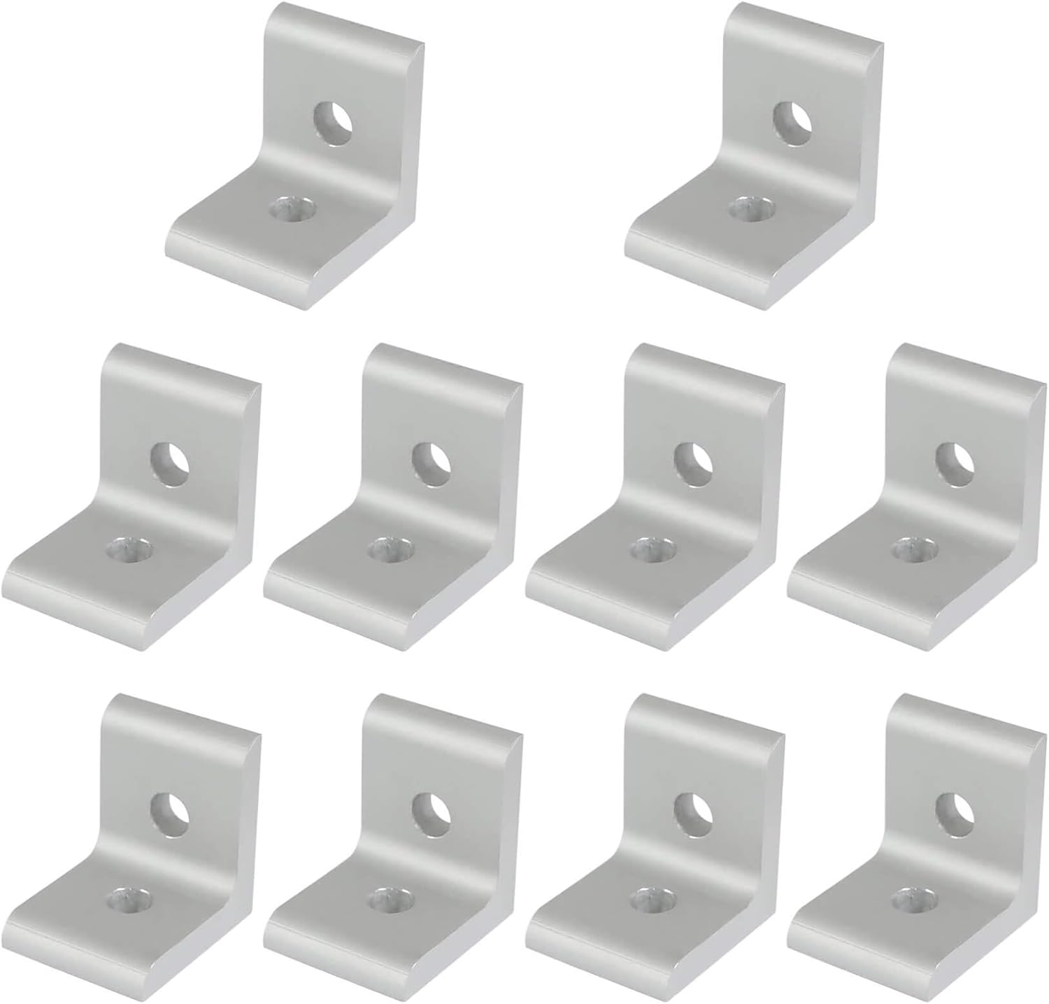 Amazon.com: 10 Packs 1010 Series Aluminum 2 Hole Inside Corner Bracket ...