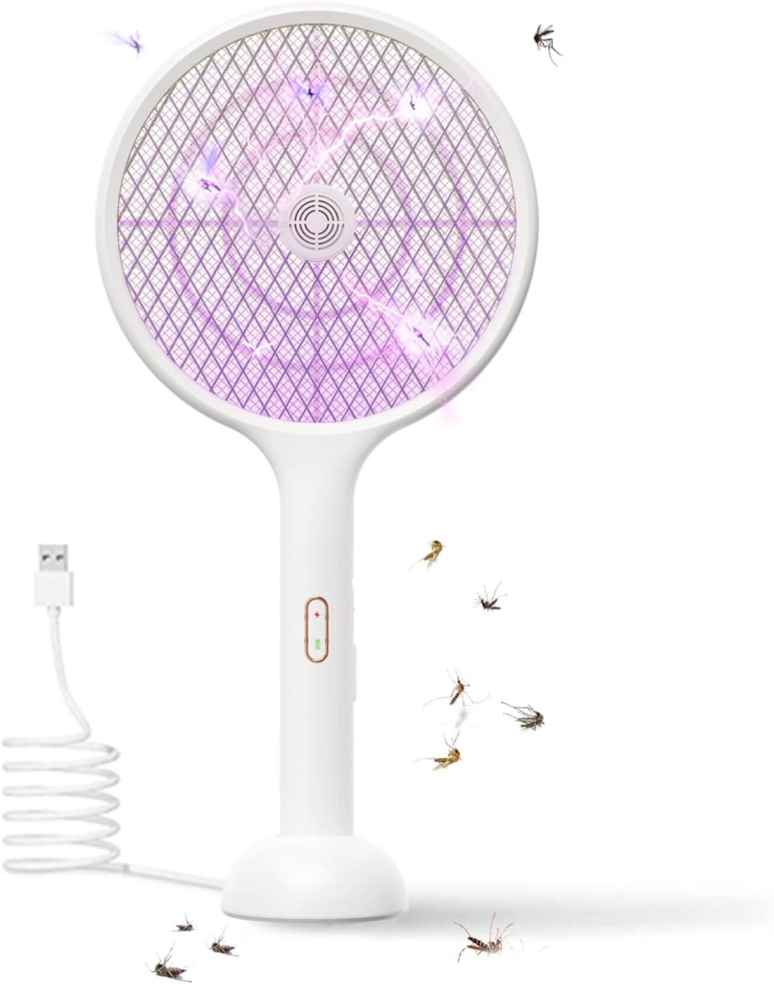 Amazon.com : Handheld Bug Zapper Racket Cordless Fly Swatter Electric W ...
