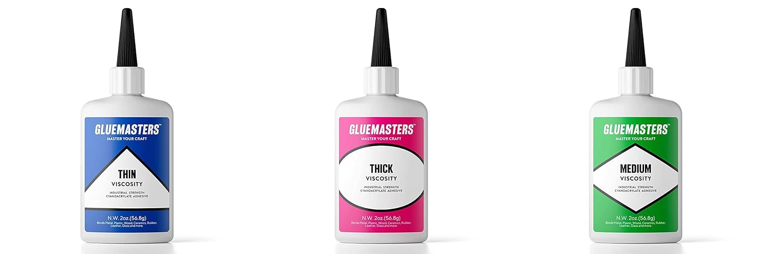 Amazon.com: Bundle № 1-2 oz Thick, Medium and Thin Viscosity Adhesive ...