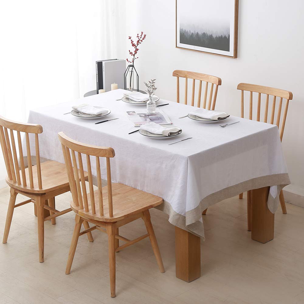 Amazon.com: Simple&Opulence 100% Linen Tablecloth - (Pack of 1 ...