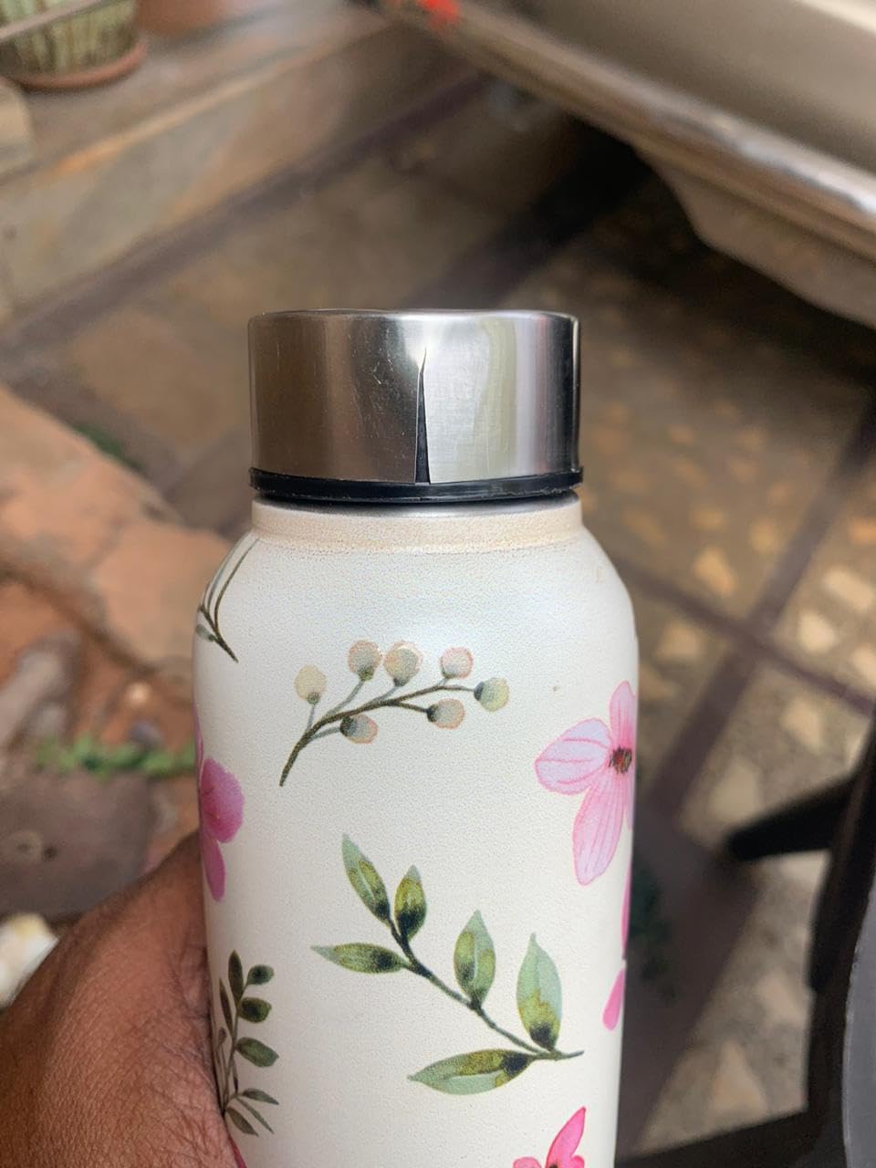 EB-Everything Beautiful Steel Water Bottle: Funky Flower Leak Proof ...