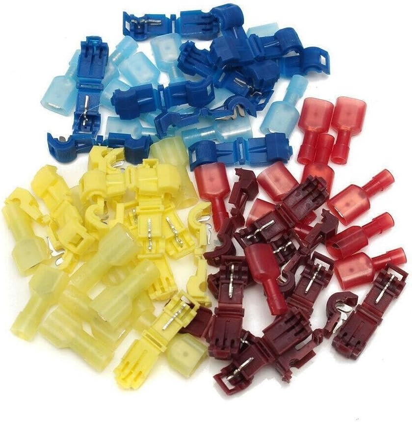 e-INFINITY 150PCS (75 Set/Pair) T Quick Splice Crimp Terminal Wire ...