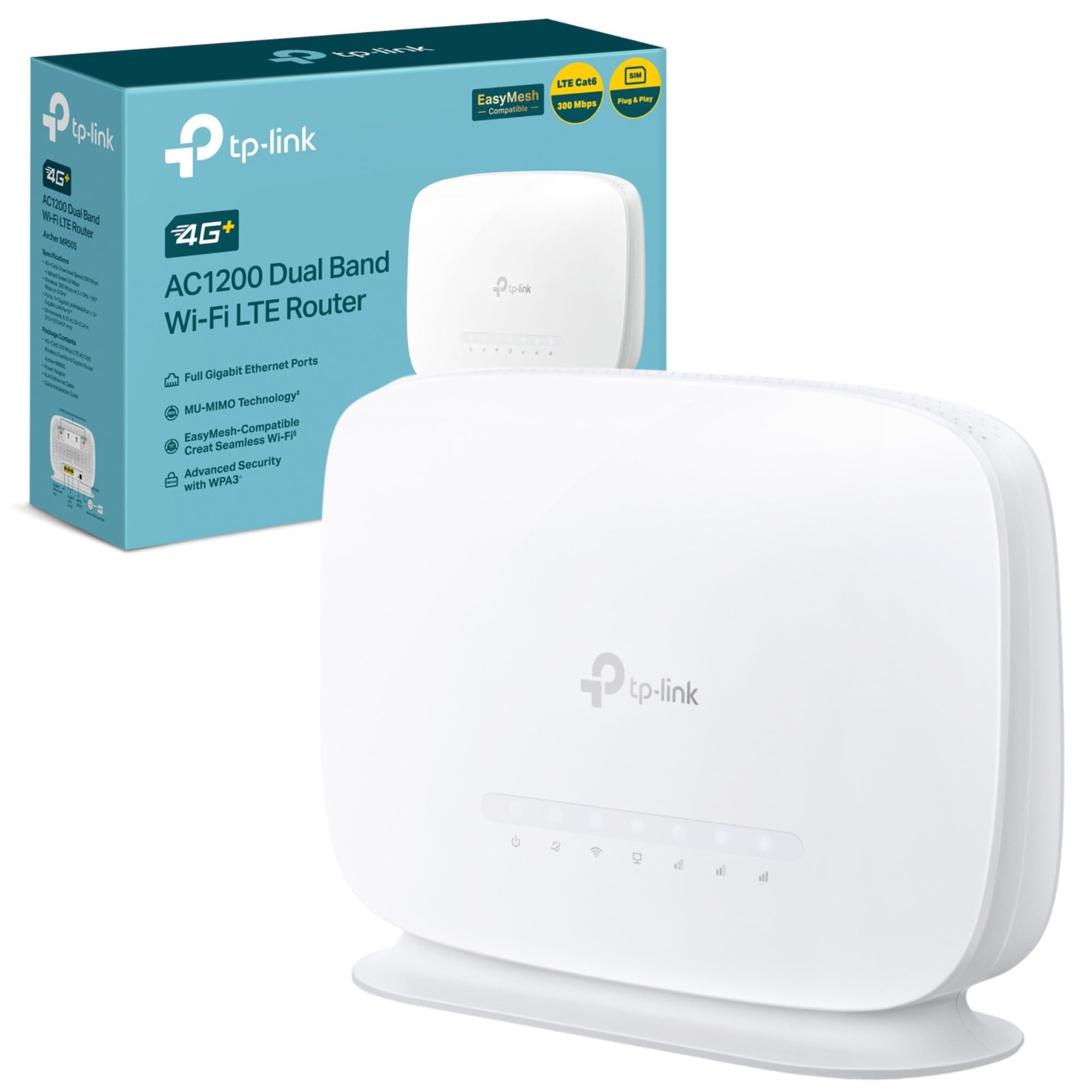 TP-Link Cat6 Gigabit 4G Router with Sim Slot Unlocked, 1200Mbps TP Link ...