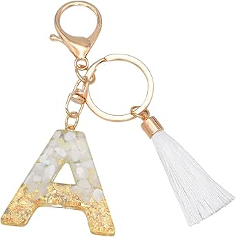 Backpack Keychains Gifts for Women Initial Letter Keychain for Cute Bag ...