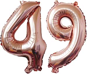 Amazon.com: Number 49 Balloons 32 inch Digital Balloon Alphabet 49 ...