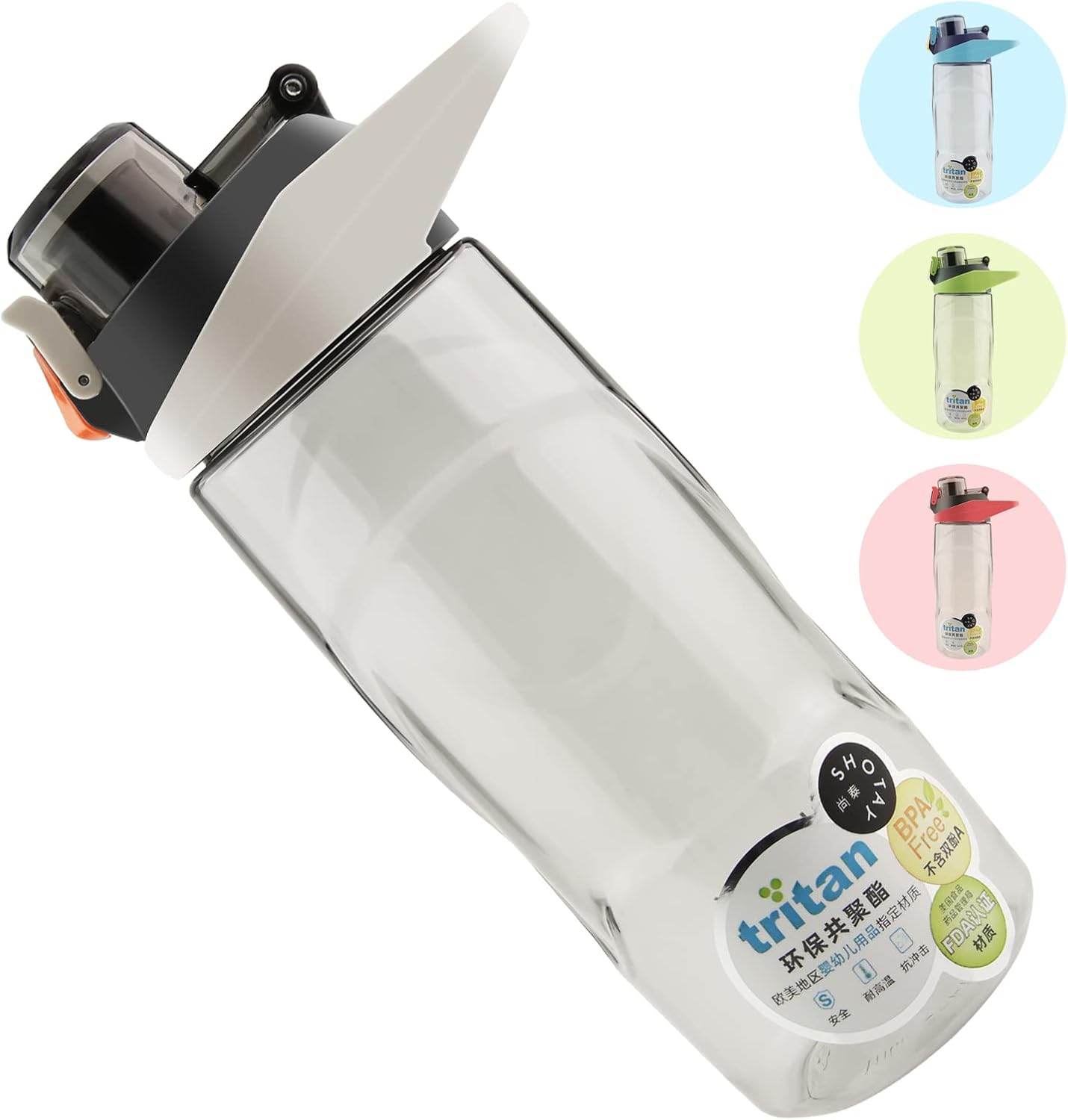 SHOTAY 630/760/900 ML Kids & Adults Sports Tritan Water Bottles ...