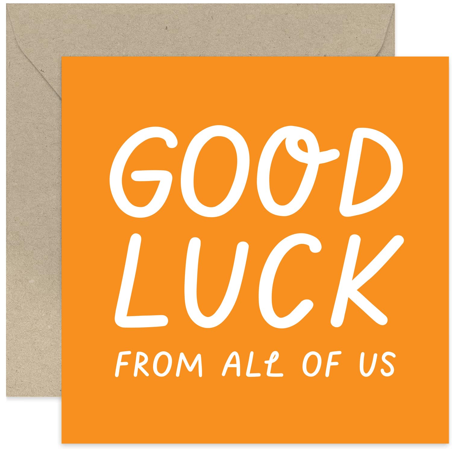 Amazon.com : Old English Co. Good Luck From All Of Us Card - Colleague ...