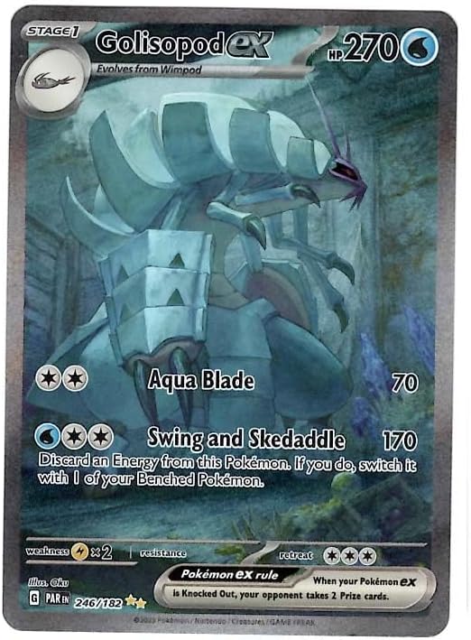 Amazon.com: Pokemon - Golisopod ex 246/182 - Paradox Rift - Special ...