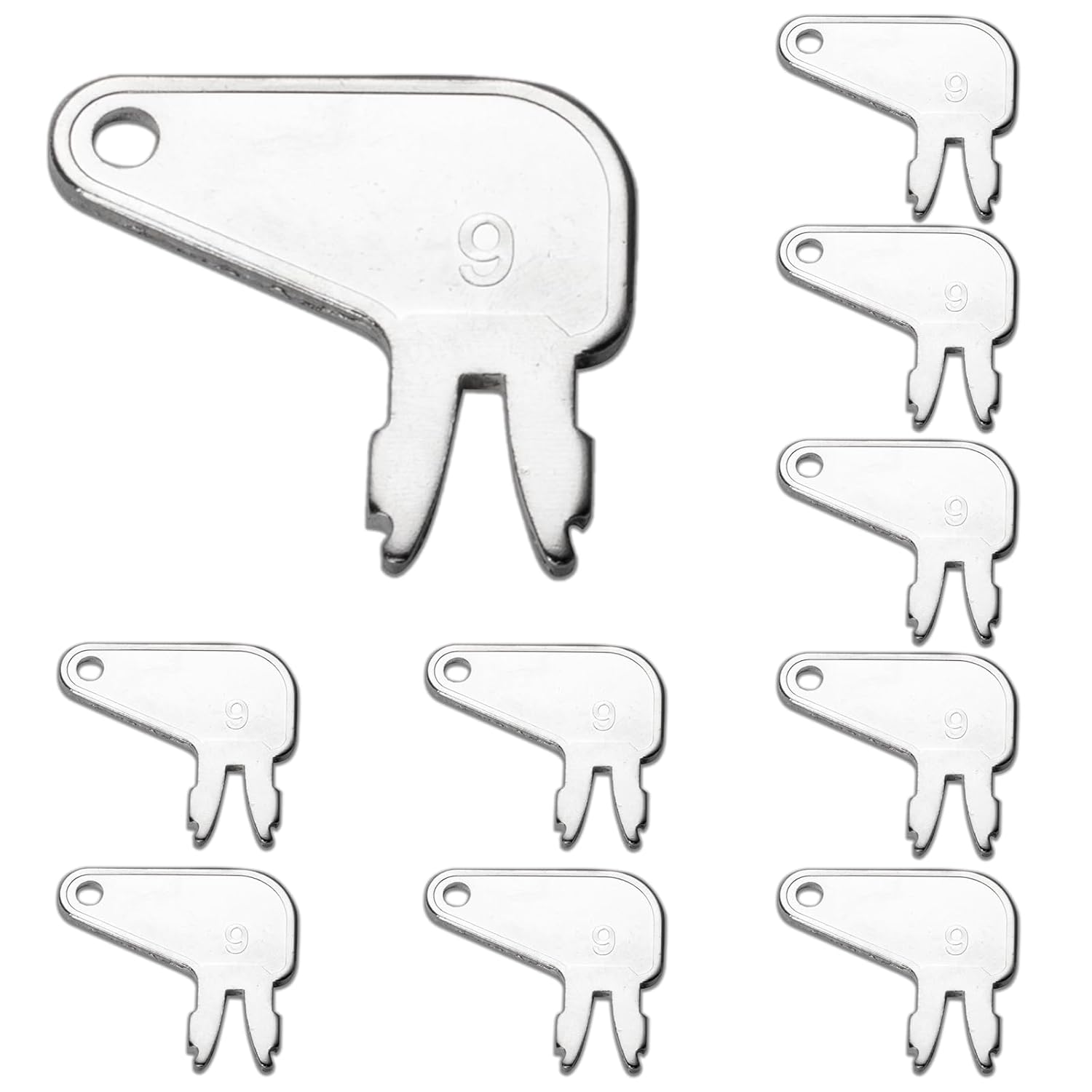 Amazon.com: Heavy Ignition Key,10 Pack 8H5306 CAT Disconnect Key Fits ...