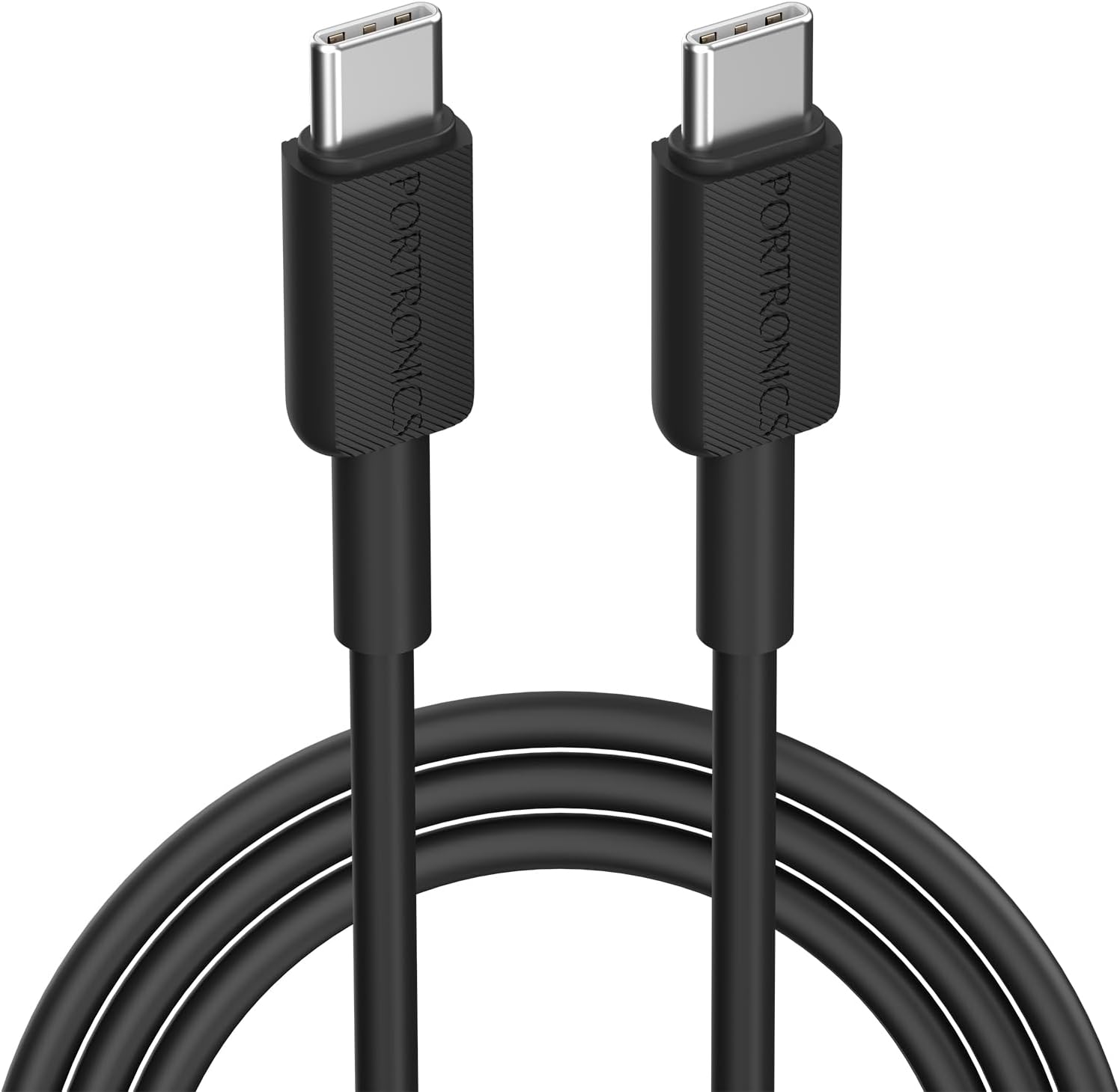 Ambrane Type C to Type C, 60W Fast Charging, L Shape for Easy Holding ...