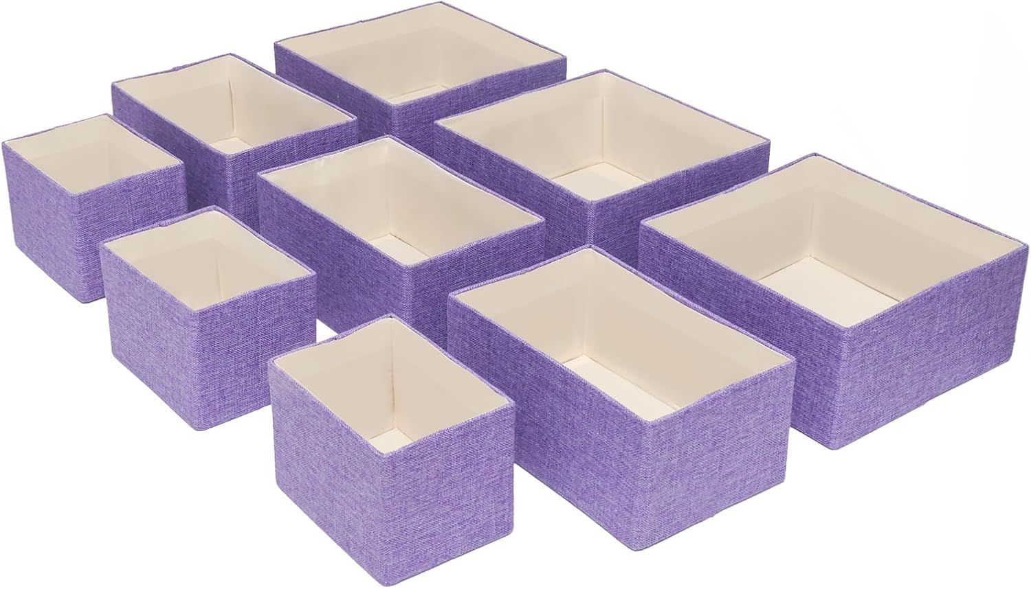 Amazon.com: ORGMASTER Drawer Organizer Clothes, Linen Closet Organizers ...