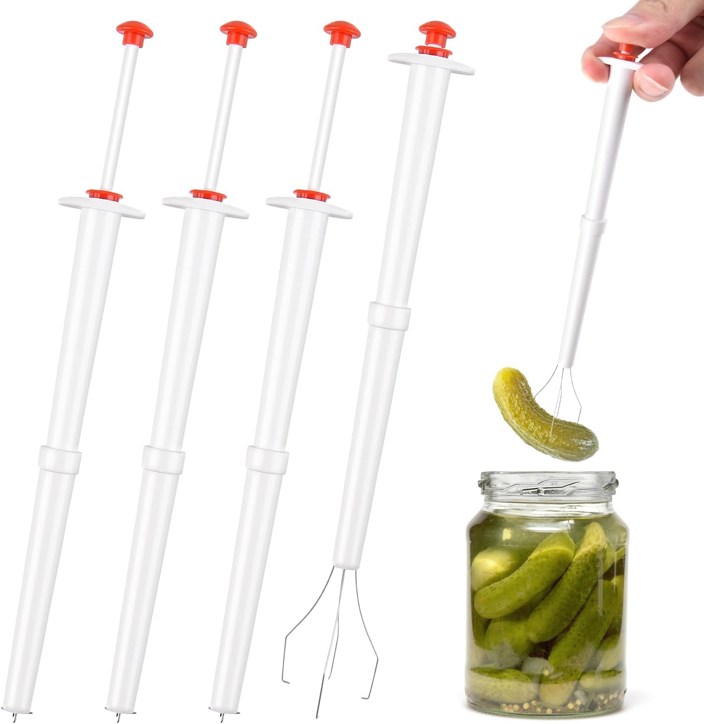 Amazon.com: 3Pcs Pickle Grabber Tool, Stainless Steel Pickle Picker ...