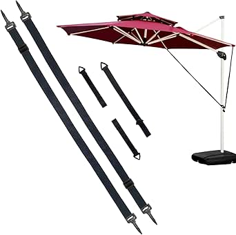 Umbrella Wind Stabilizer Straps,Fixed Strap for Large Outdoor Umbrella ...