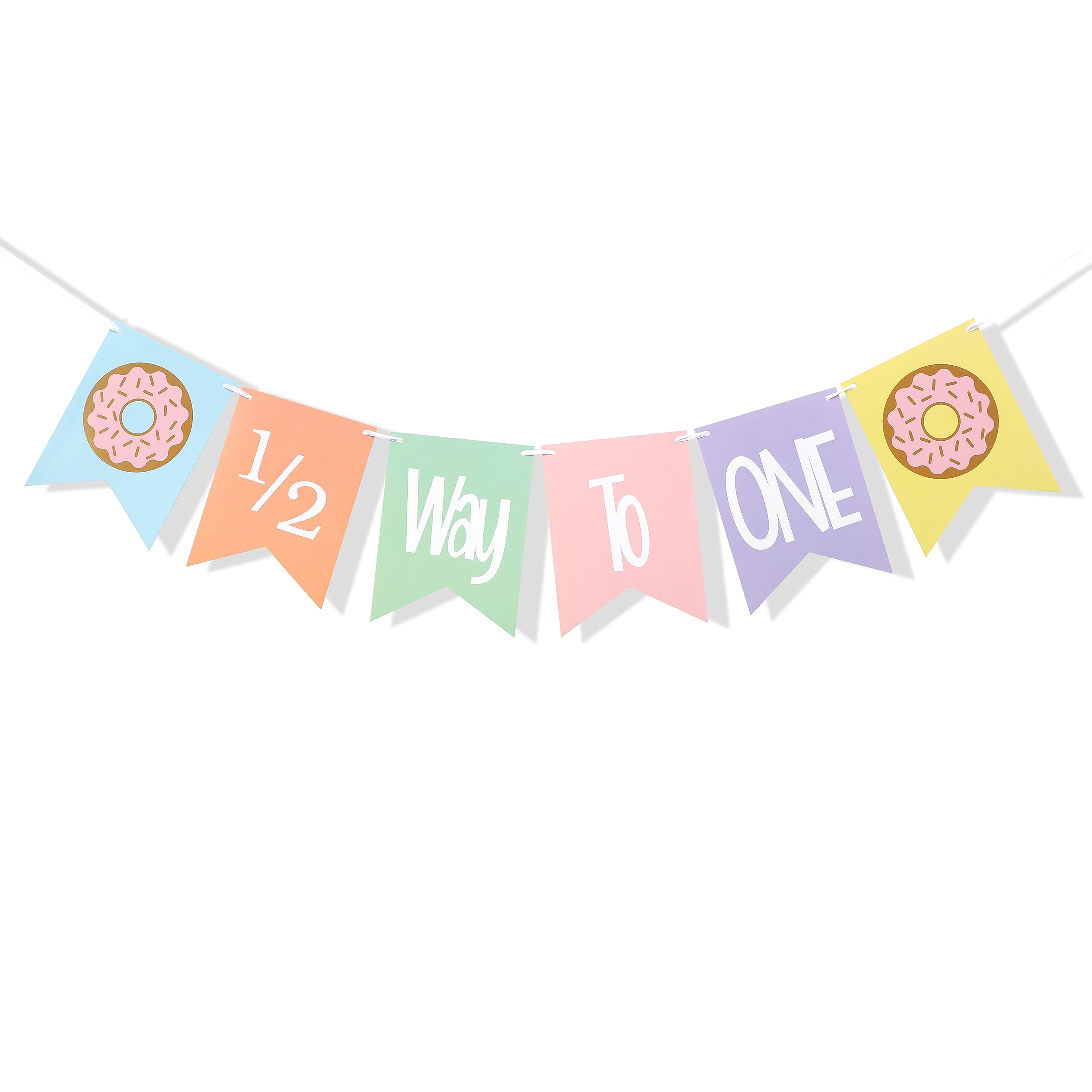 Half Birthday Printables 1/2 Way To One Cake Topper ,Sparkle Half