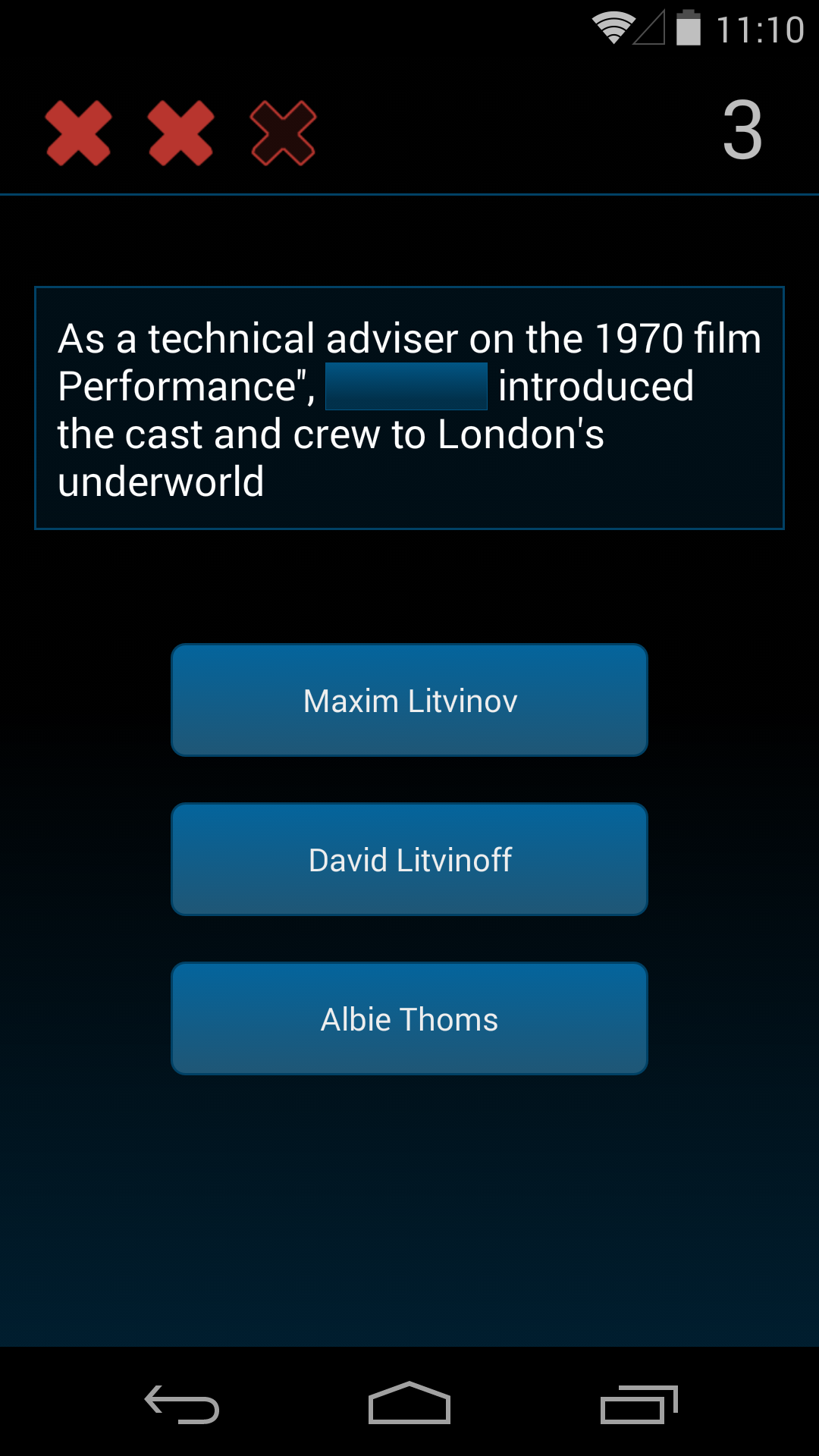 Wiki Quiz (Wikipedia Powered) - Application sur Amazon Appstore