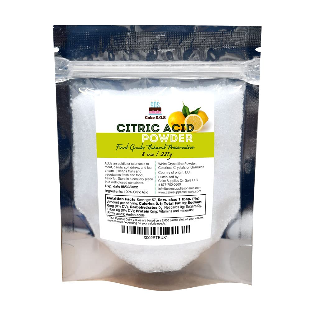 Amazon.com : Citric Acid Powder 8 oz. : Grocery & Gourmet Food