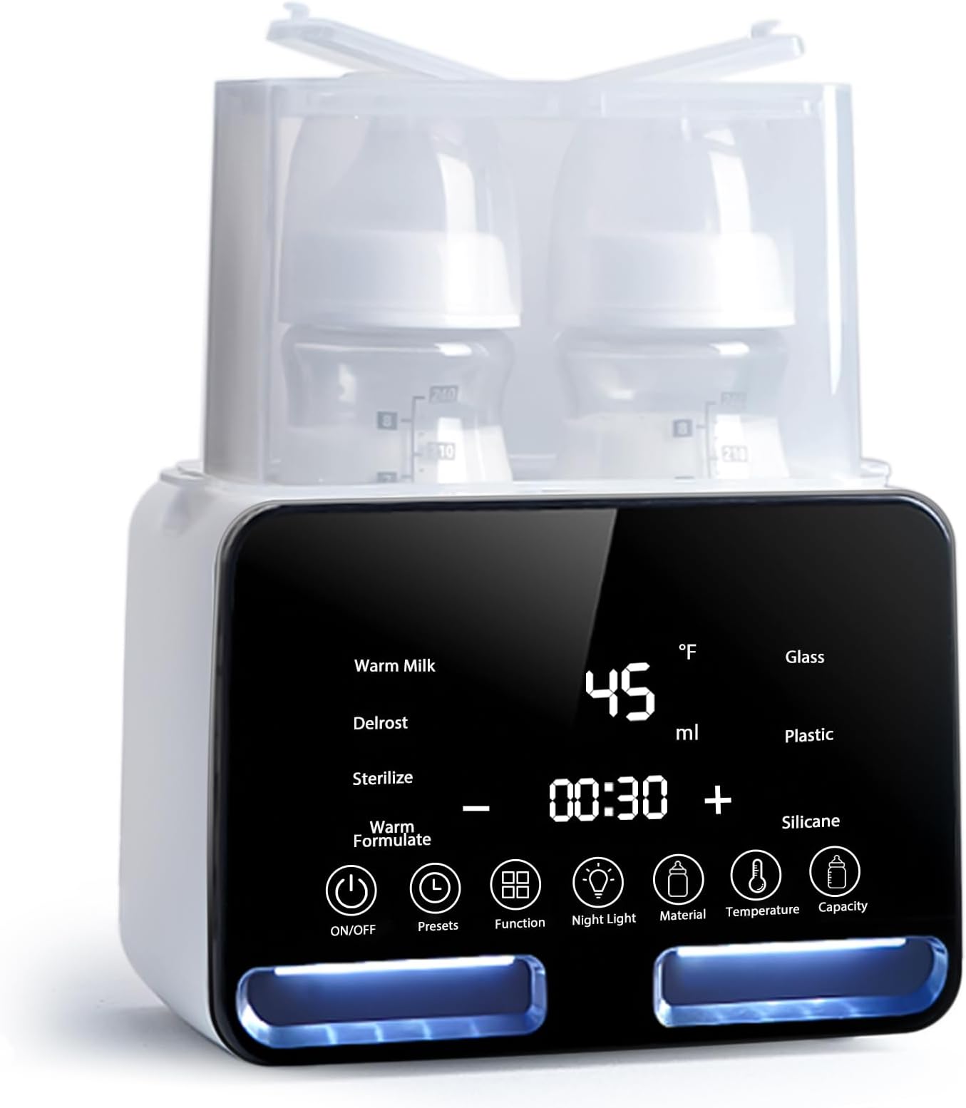 Amazon.com : Double Bottle Warmer 24H Constant Mode for Baby Milk ...