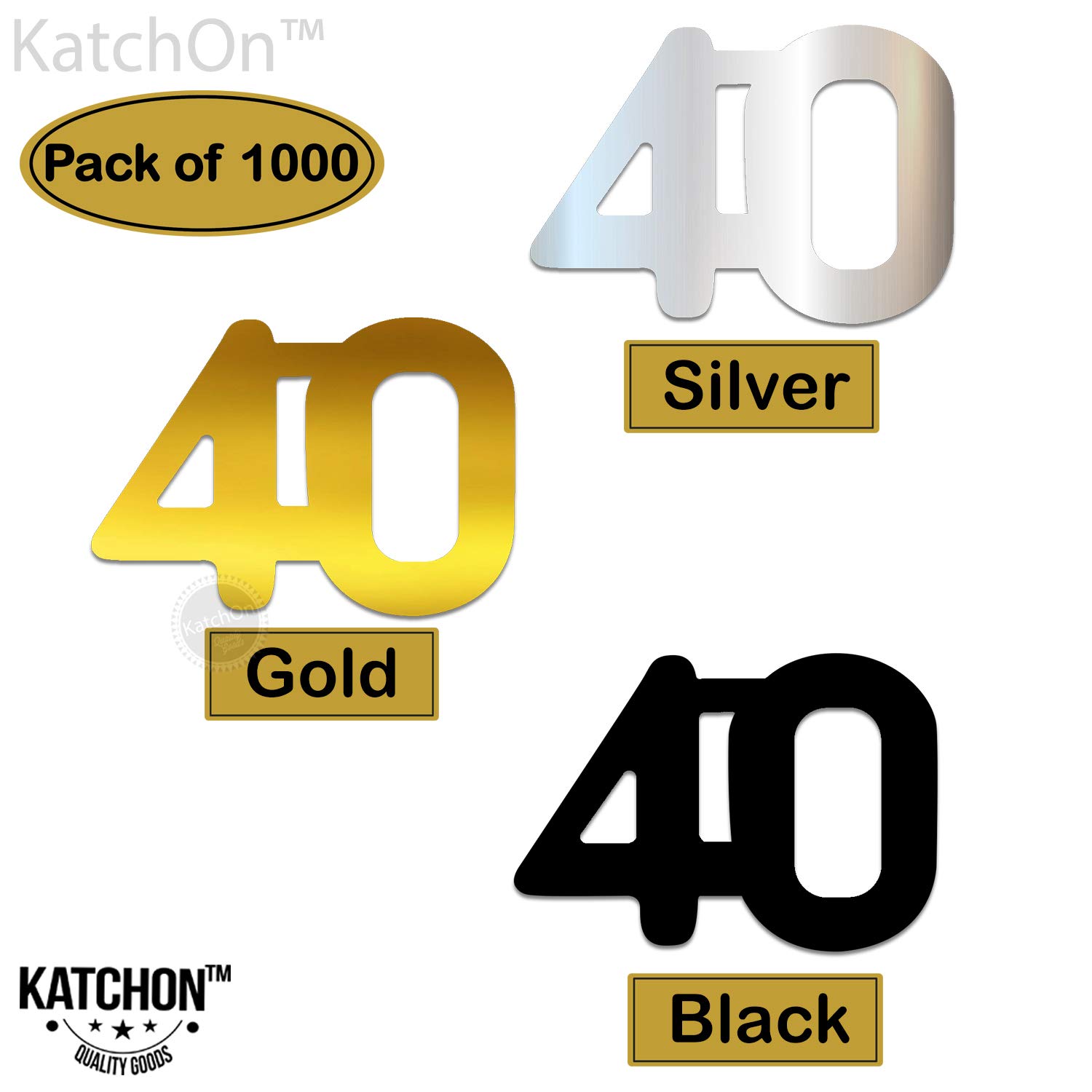 Buy 40th Birthday Decorations For Men - 40 Year Old Confetti 1000 Pcs ...