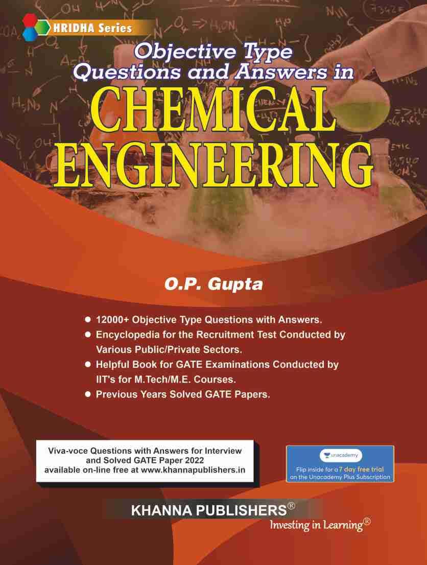 Objective Type Questions And Answers In Chemical Engineering ...