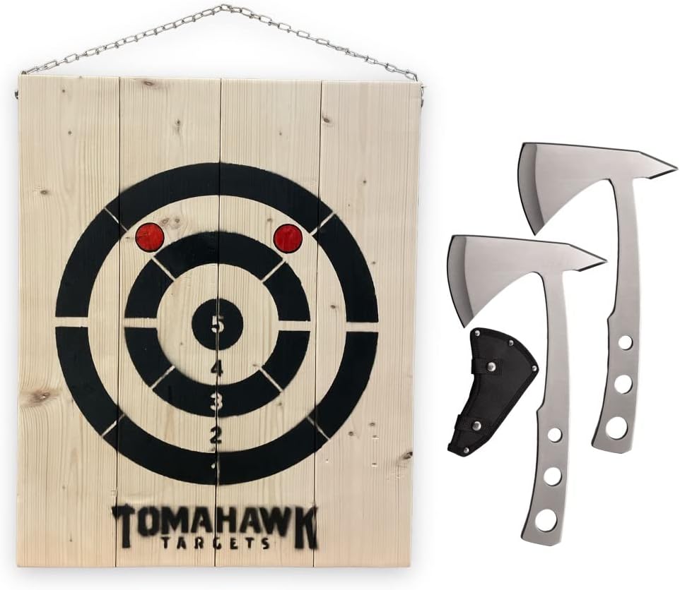 Tomahawk Targets – Hacha colgante y tabla de objetivos de lanzamiento ...