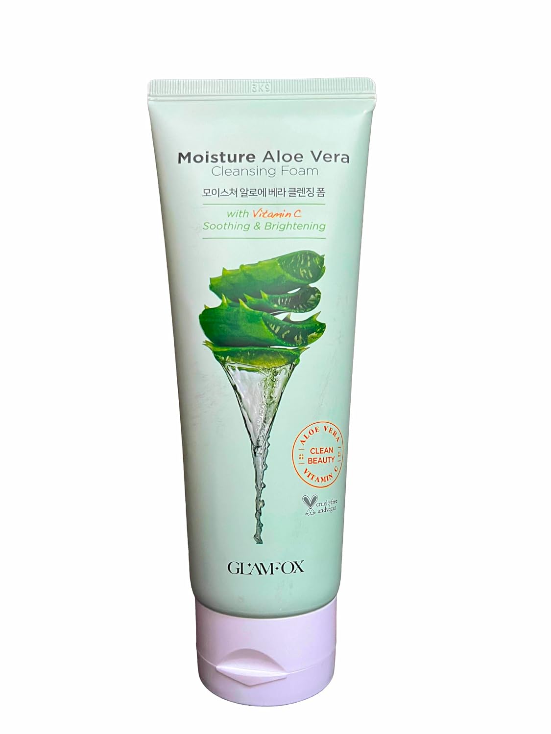 Amazon.com: Glamfox Moisture Aloe Vera Cleansing Foam with Vitamin C, 5 ...