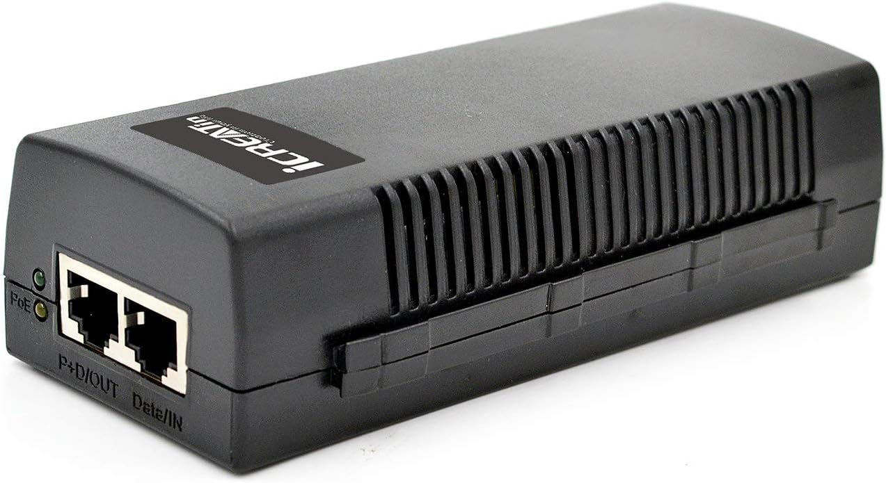Amazon.com: iCreatin 60W Gigabit Ultra PoE+ Injector, Up to 60W Ultra ...