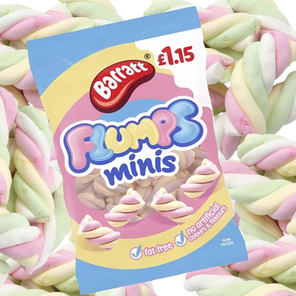 5 x Flumps Minis Vanilla Flavour Fluffy Mallow Twist Bag 120g : Amazon.co.uk: Grocery