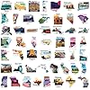 Amazon.com: United States Map Stickers, Travel USA Map Stickers, 50Pcs ...