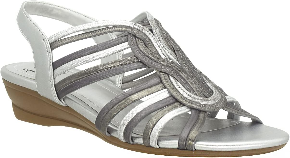 Amazon.com | Impo Raina Stretch Elastic Sandal | Flats