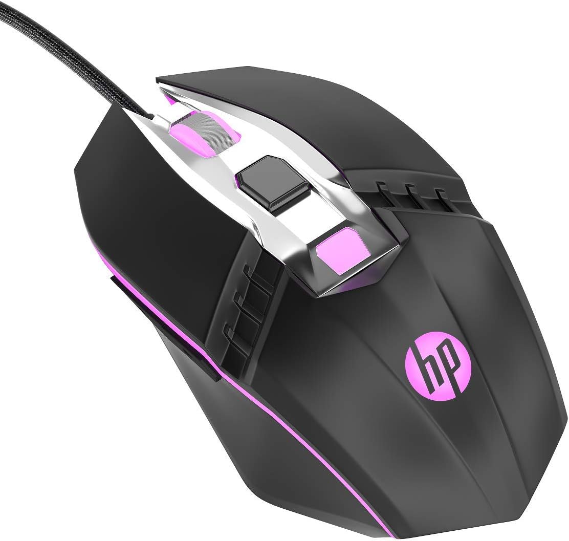 HP RGB Wired Gaming Mouse, Adjustable DPI, Programmable Buttons with ...