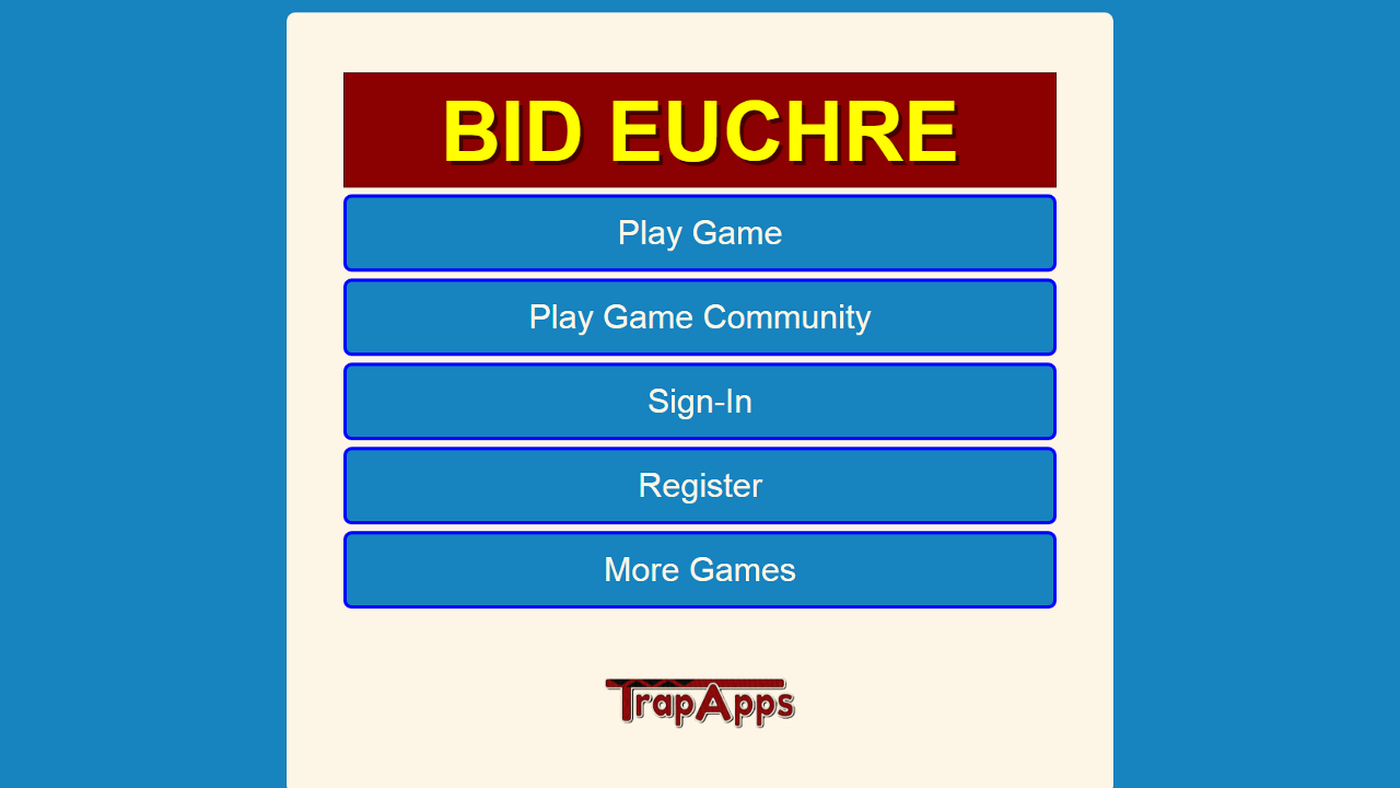 Bid Euchre (TrapApps) - App on Amazon Appstore
