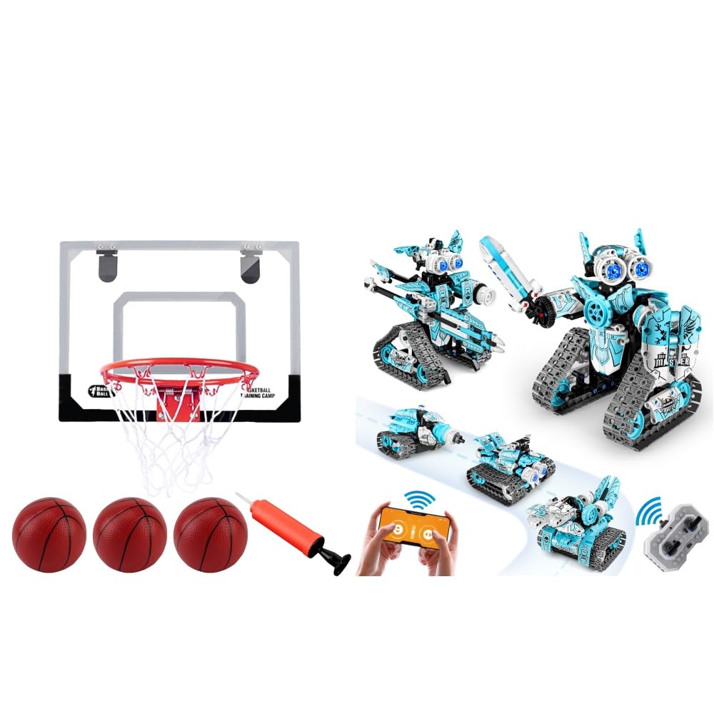 Amazon.com: Amy&Benton Mini Indoor Basketball Hoop for Door Kids ...