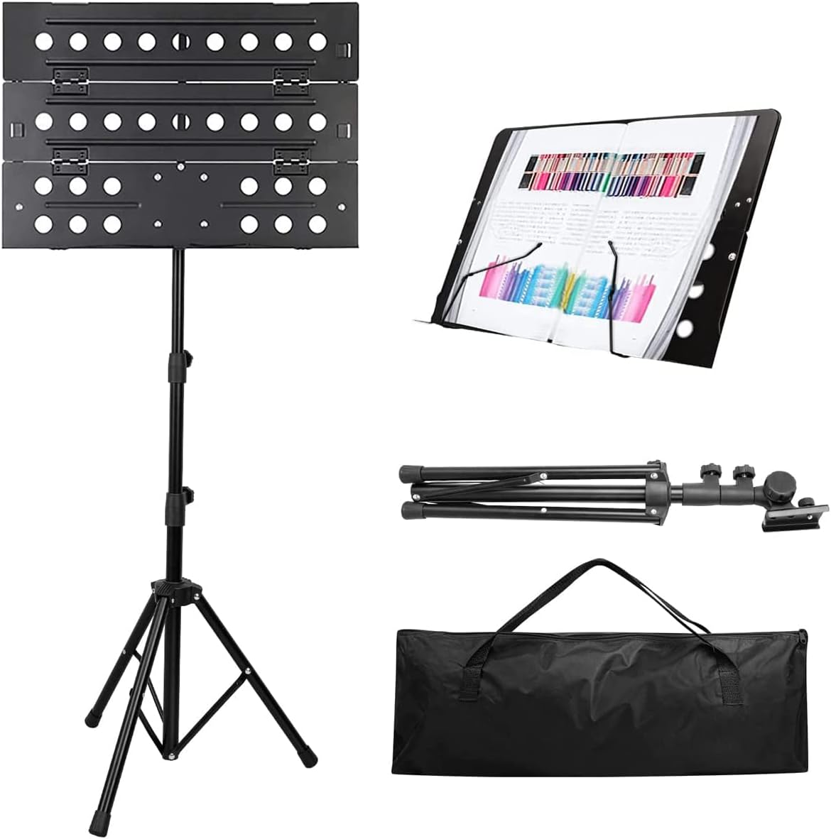Kadence Music Stand, Portable Folding Music Note Sheet, Notation Stand ...