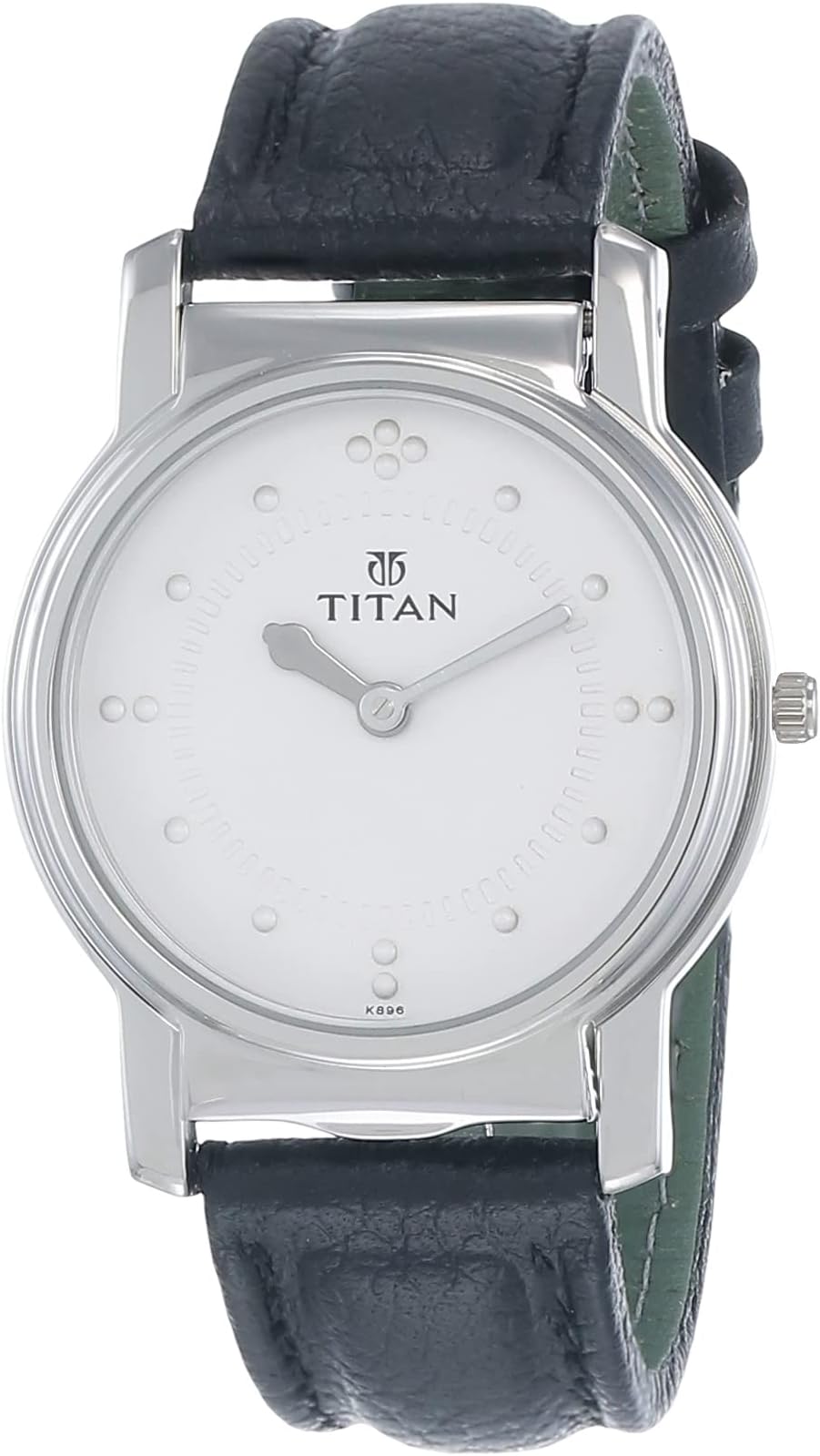 Titan Karishma Zing Quartz Analog Black Dial Leather Strap Watch for ...