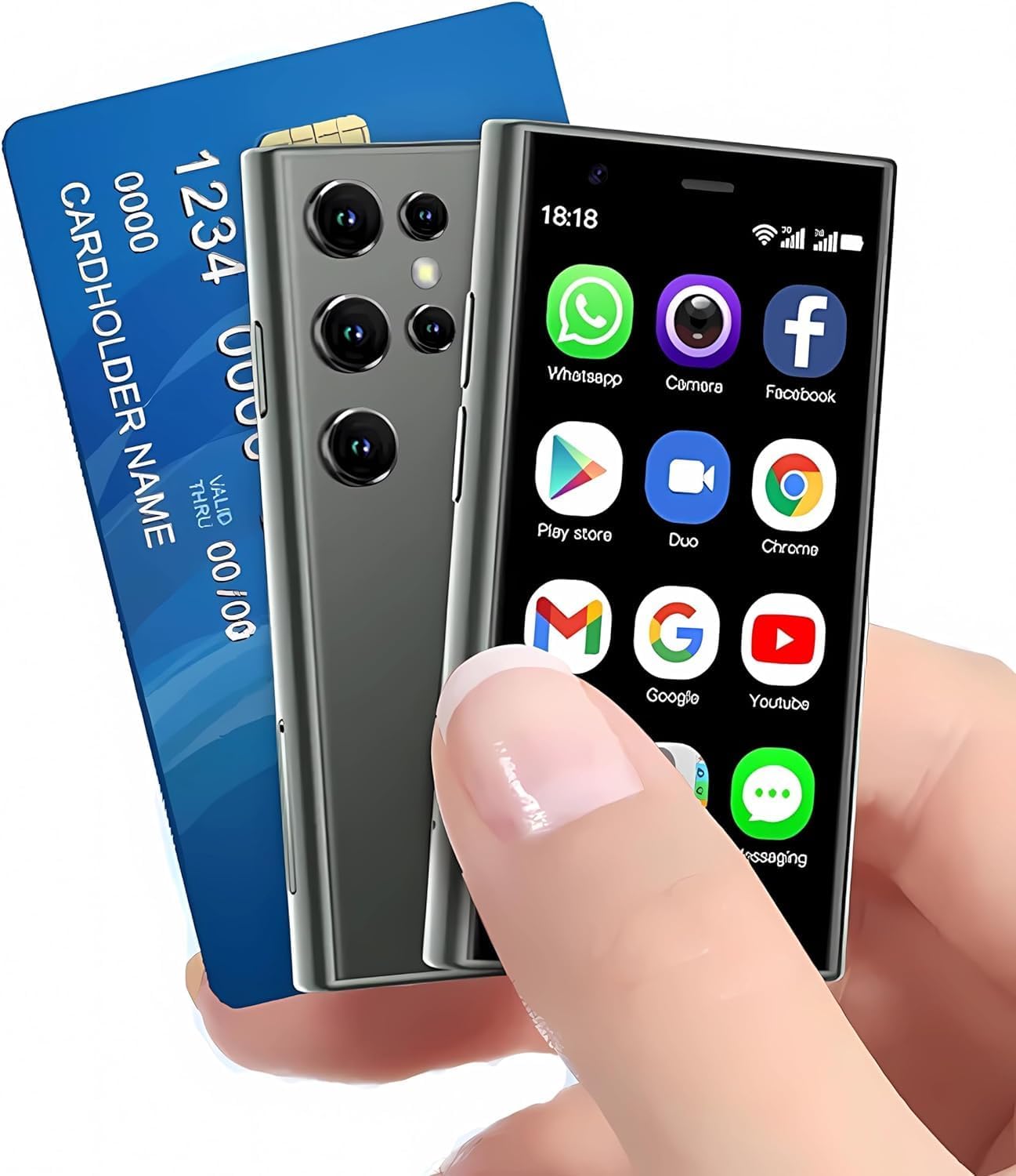 Amazon.com: Broisae Mini Phone Unlocked Cellphone 3G Mini Smartphone Android 8.1 World Smallest ...