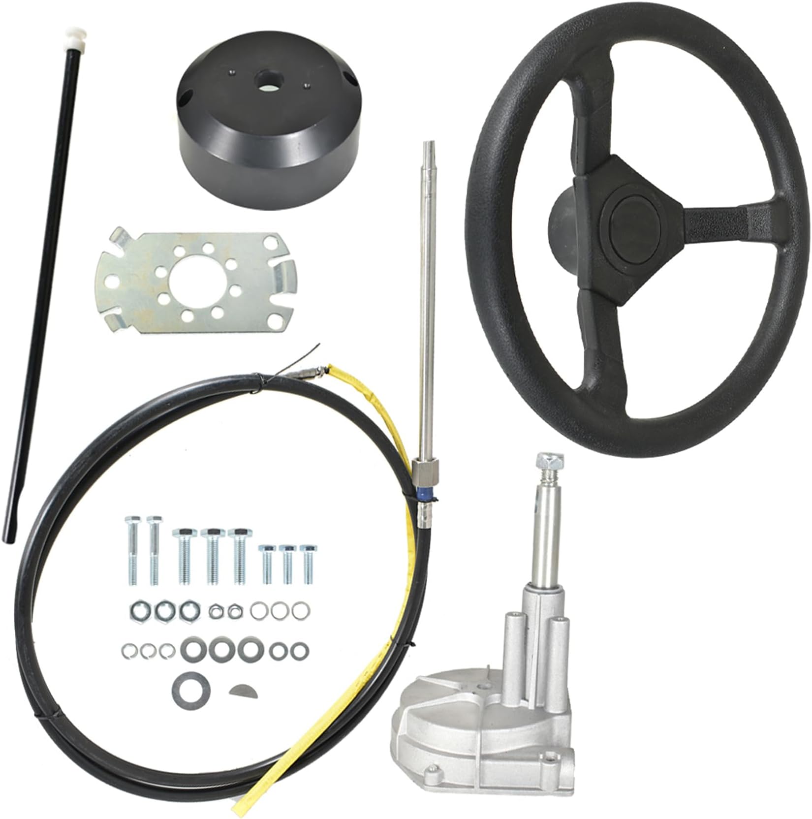 Amazon.com: 12 FT Boat Control Cable Outboard Rotary Steering System ...