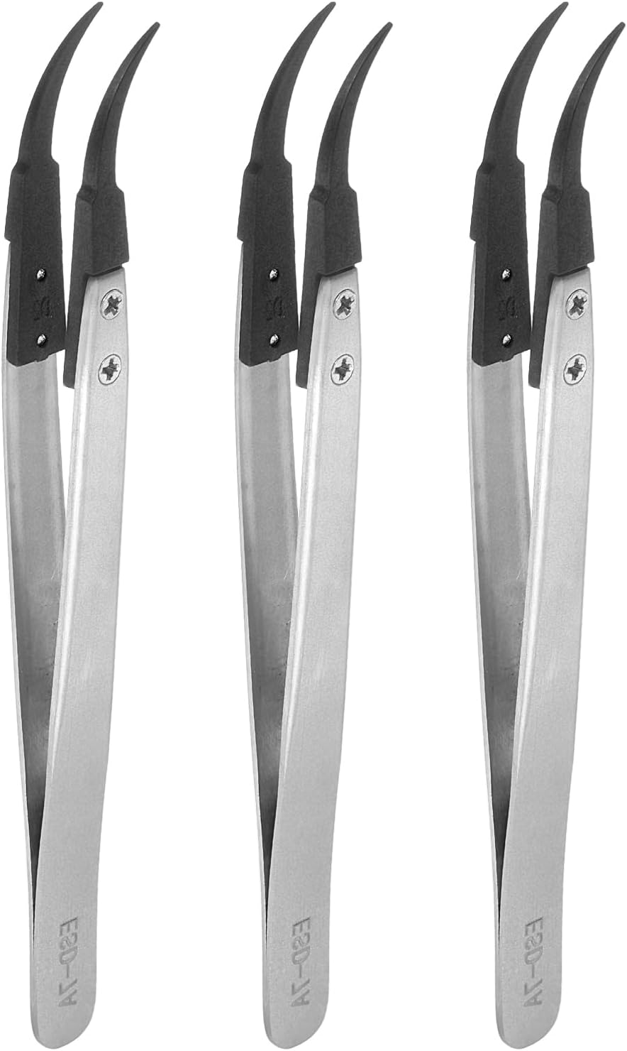 Amazon.com: HARFINGTON 3pcs Precision Ceramic Tweezer ESD-7A 5 ...