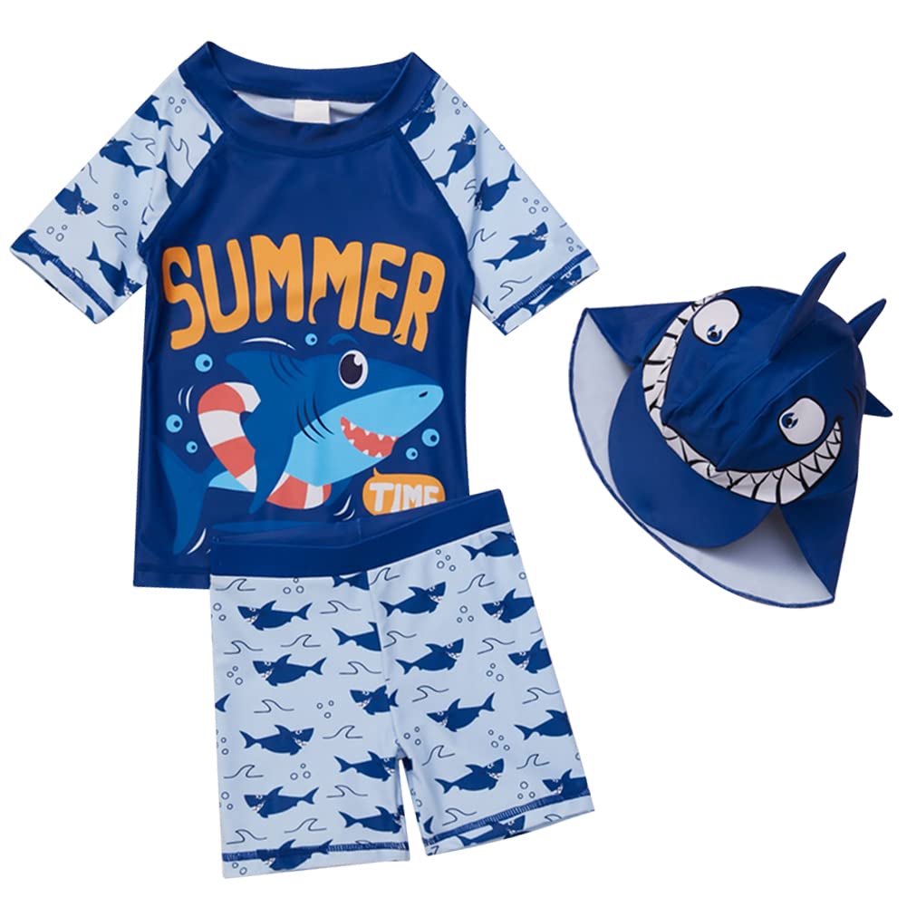 Snapklik.com : AIWUHE Toddler Swimsuit Boy Gashguard Shark Bathing Suit ...