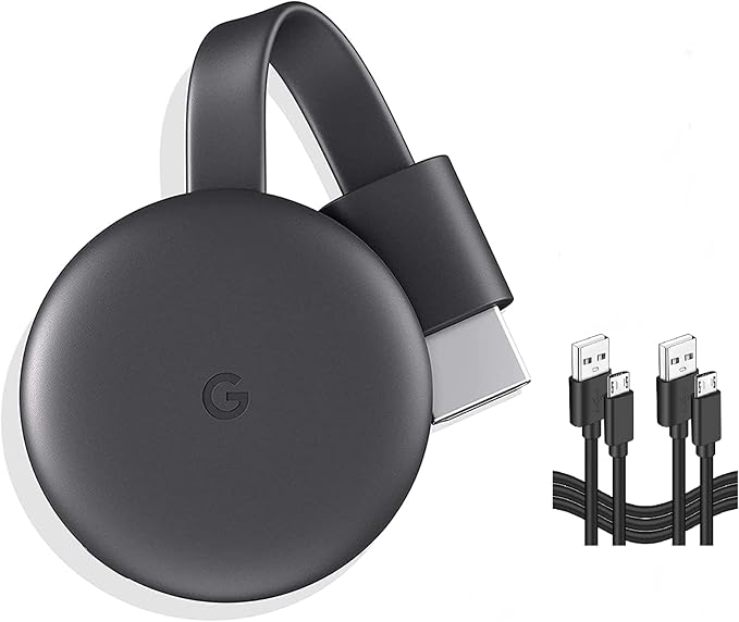 Google Chromecast - Streaming Device with HDMI Cable - Stream Shows ...
