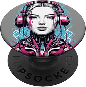Amazon.com: female Ai artificial intelligence cyberpunk android robot PopSockets Standard ...