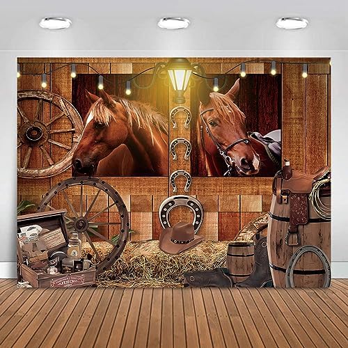 Amazon.com : MAQTT 7x5FT Western Wild Stable Background Photography ...