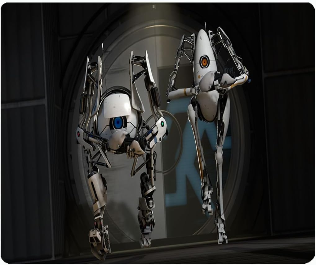 Amazon.com: Portal 2 Background Custom Design Cool Gaming Mousepd Mouse ...
