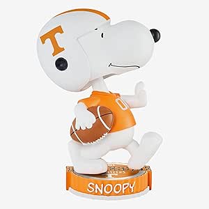 Snoopy Tennessee Volunteers 2023 Peanuts Bighead Bobblehead NCAA ...